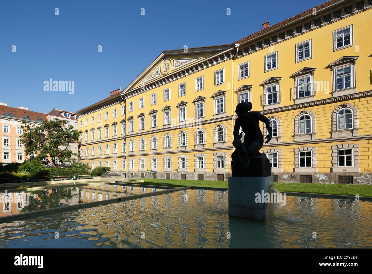 Rosegger Garden at Opernring street, Graz, Styria, Austria, Europe ...