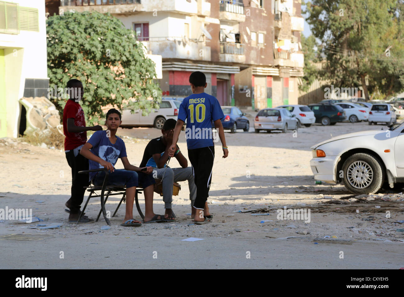 Libya, Benghazi, kids Stock Photo - Alamy