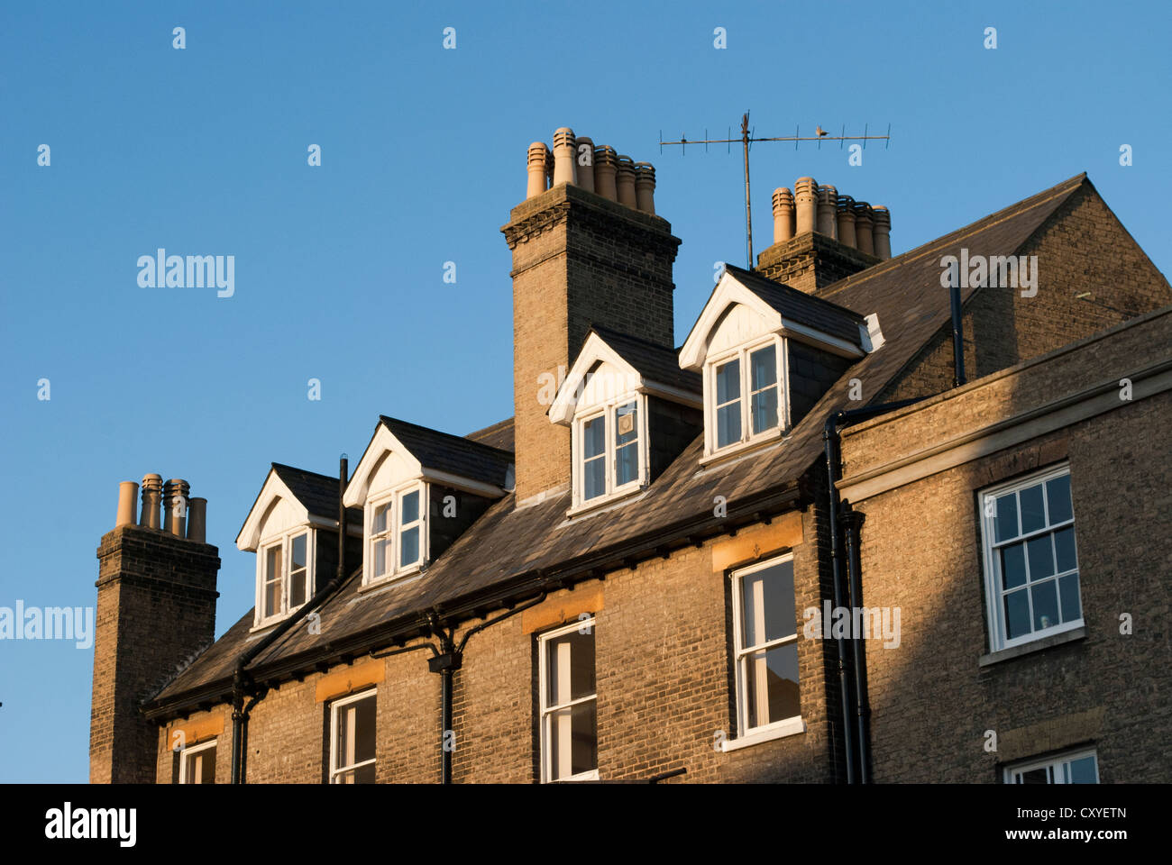 Chimneys upper story building dormer windows hi-res stock photography ...
