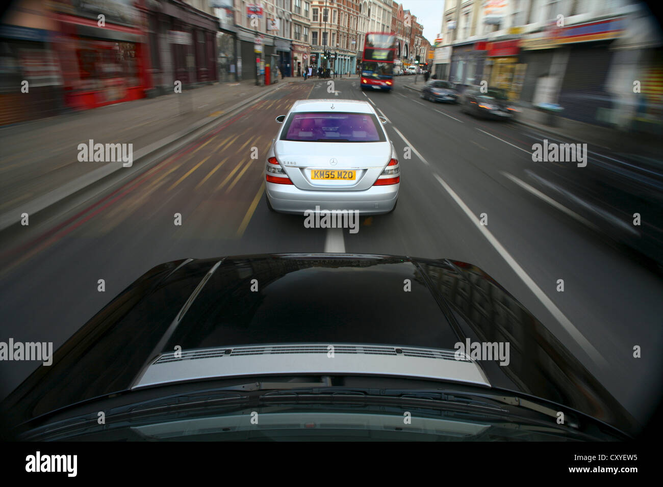 Car driving uk city not taxi hi-res stock photography and images - Alamy