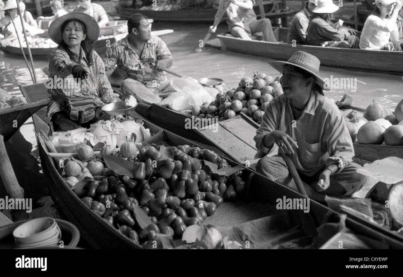 Thailand, floating market Stock Photo - Alamy