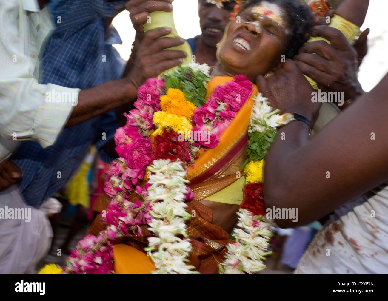 Fire walking ritual in india hi-res stock photography and images - Alamy