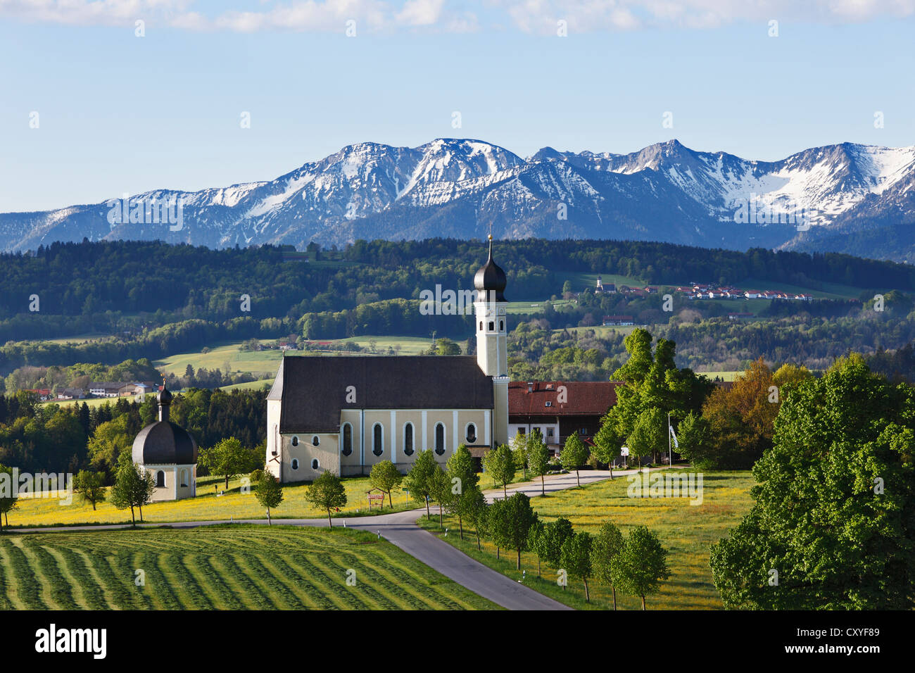 St marinus and anian pilgrimage church in wilparting hi-res stock ...
