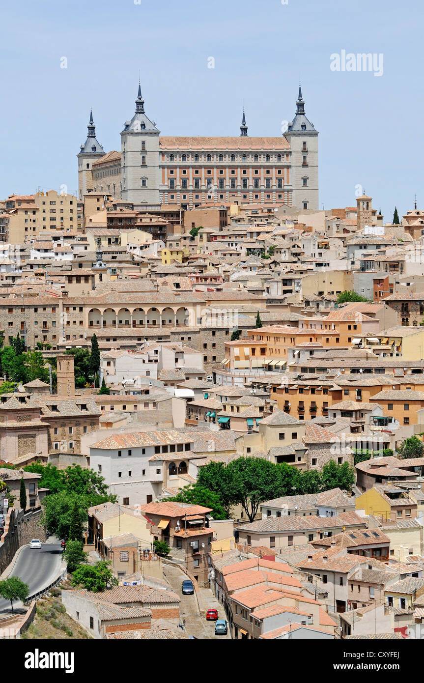 Alcazar, Castillo, Castle, Old Town, Toledo, Castile–La Mancha, Spain ...