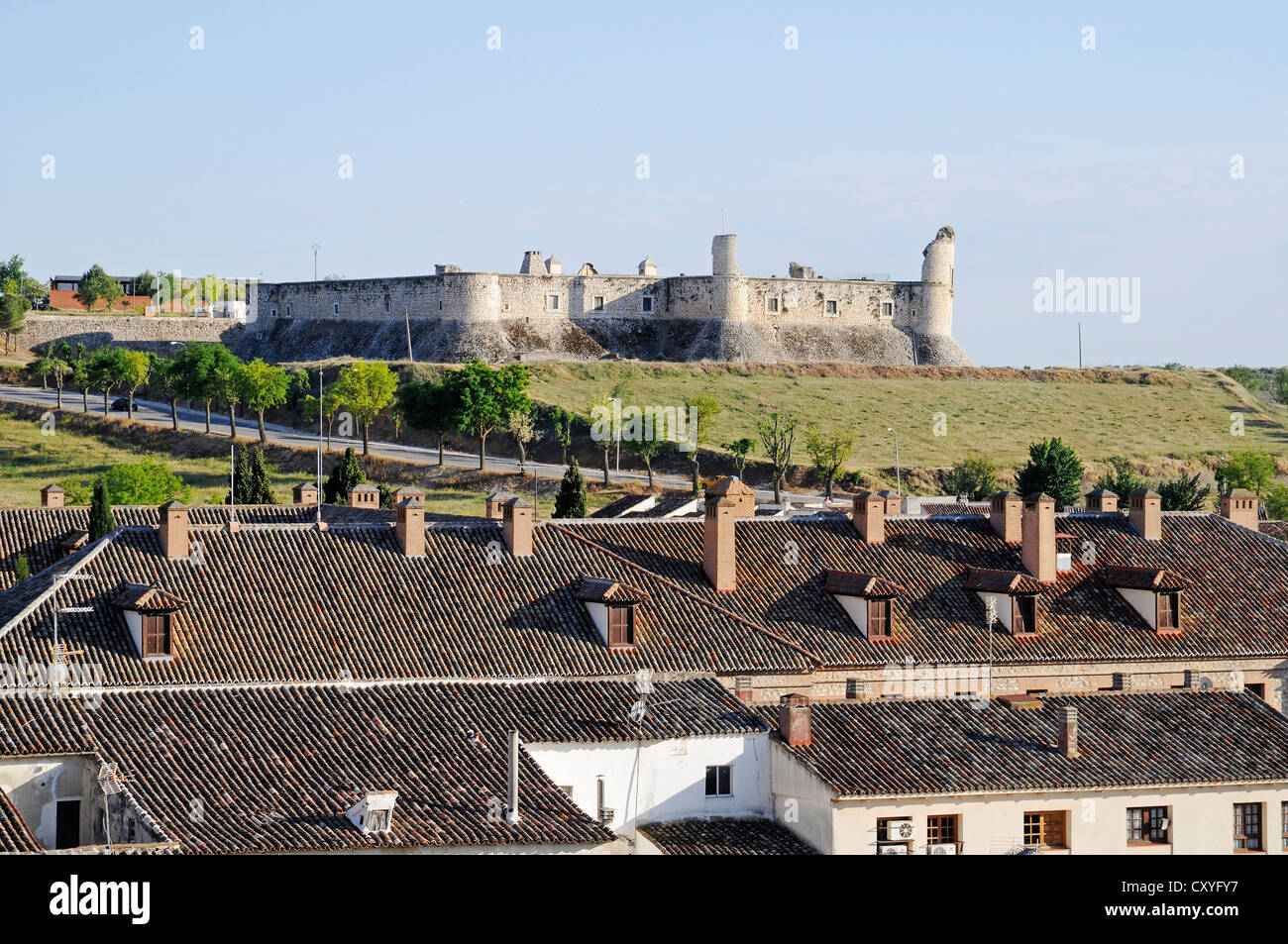 Castillo, castle, Chinchon, Spain, Europe, PublicGround Stock Photo - Alamy