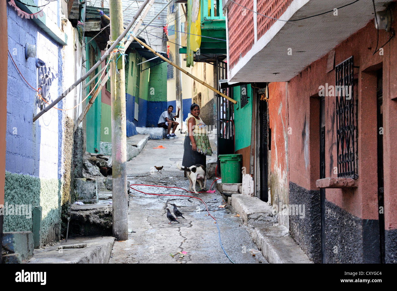 El Esfuerzo slum, the disrict is controlled by rivalling gangs of ...