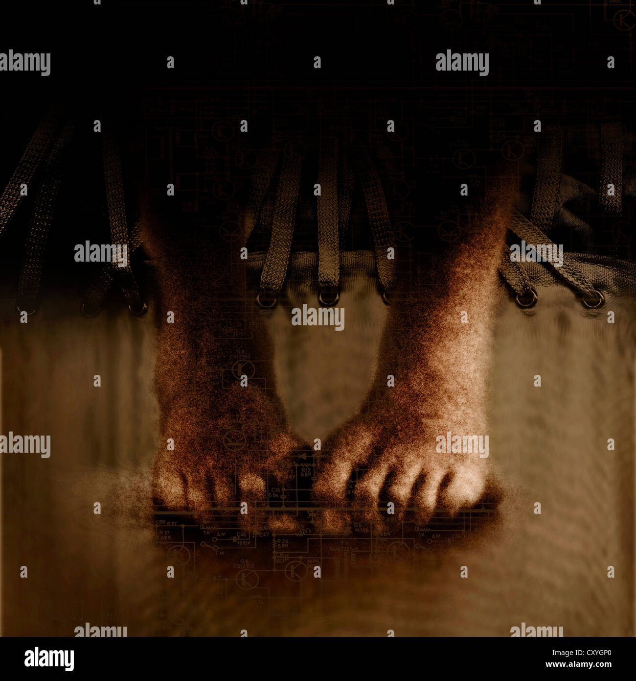 Curled toes hi-res stock photography and images - Alamy