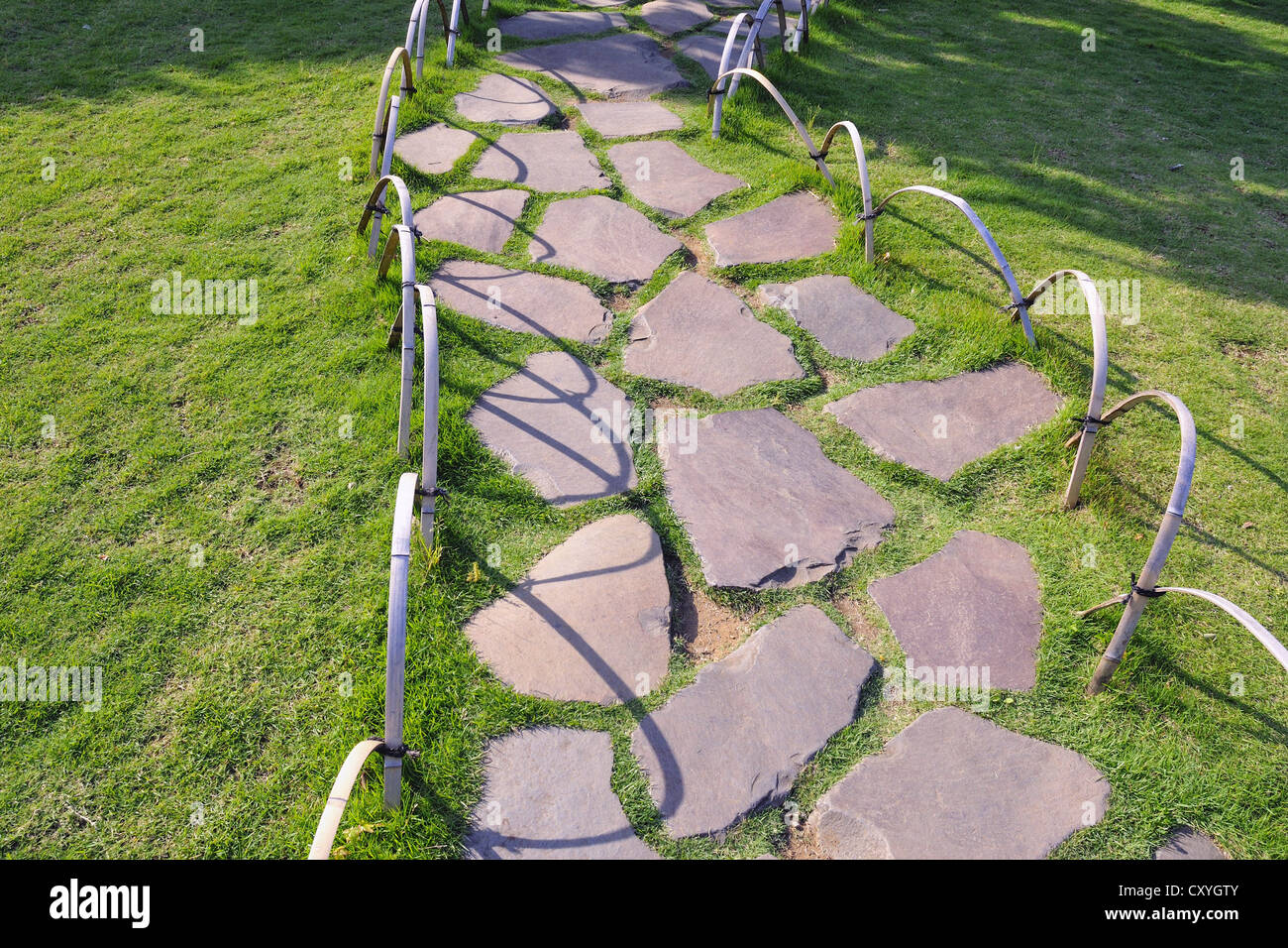 Stone pathway and meadow hi-res stock photography and images - Alamy