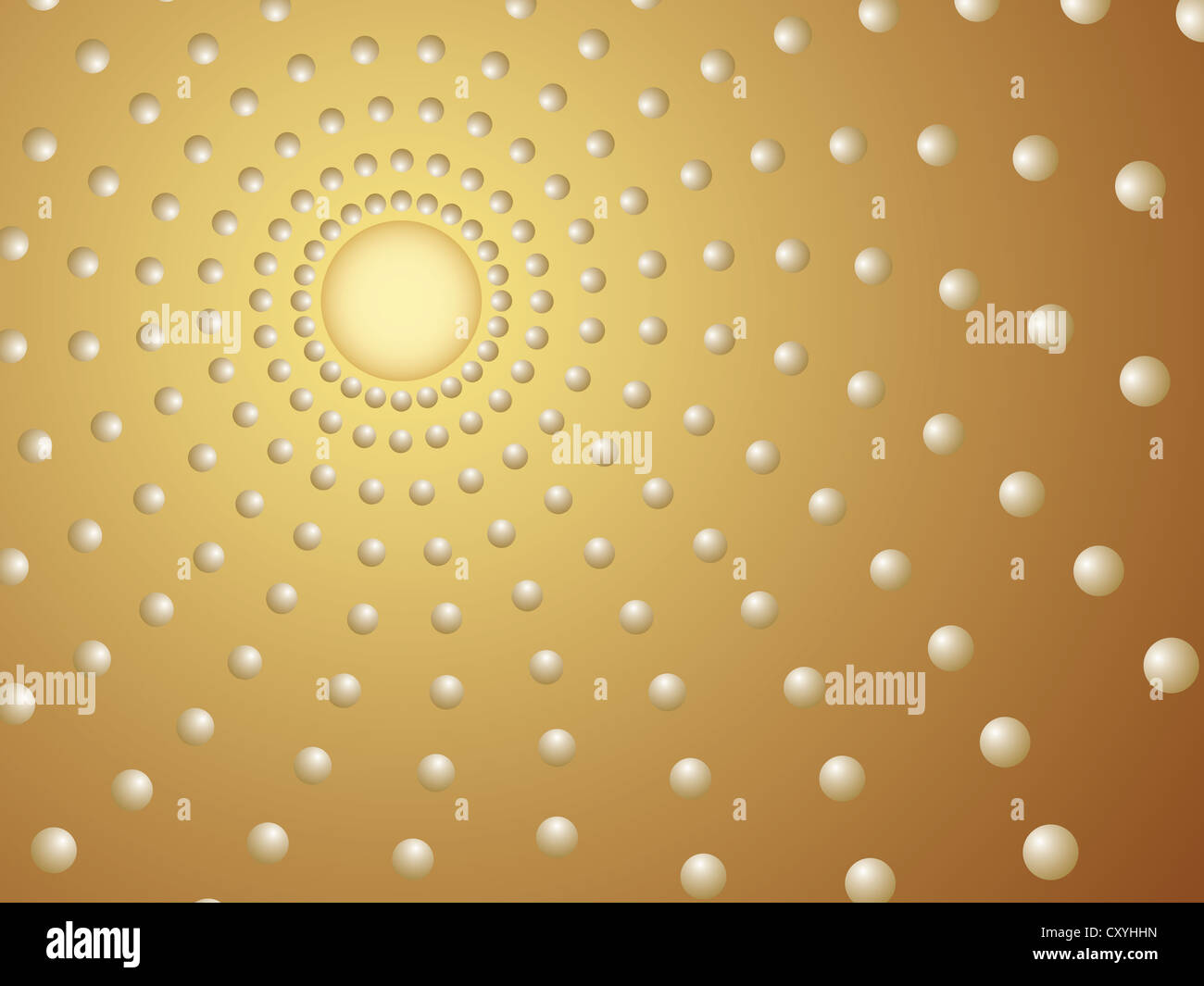 abstract golden background with sun made of bubbles Stock Photo - Alamy