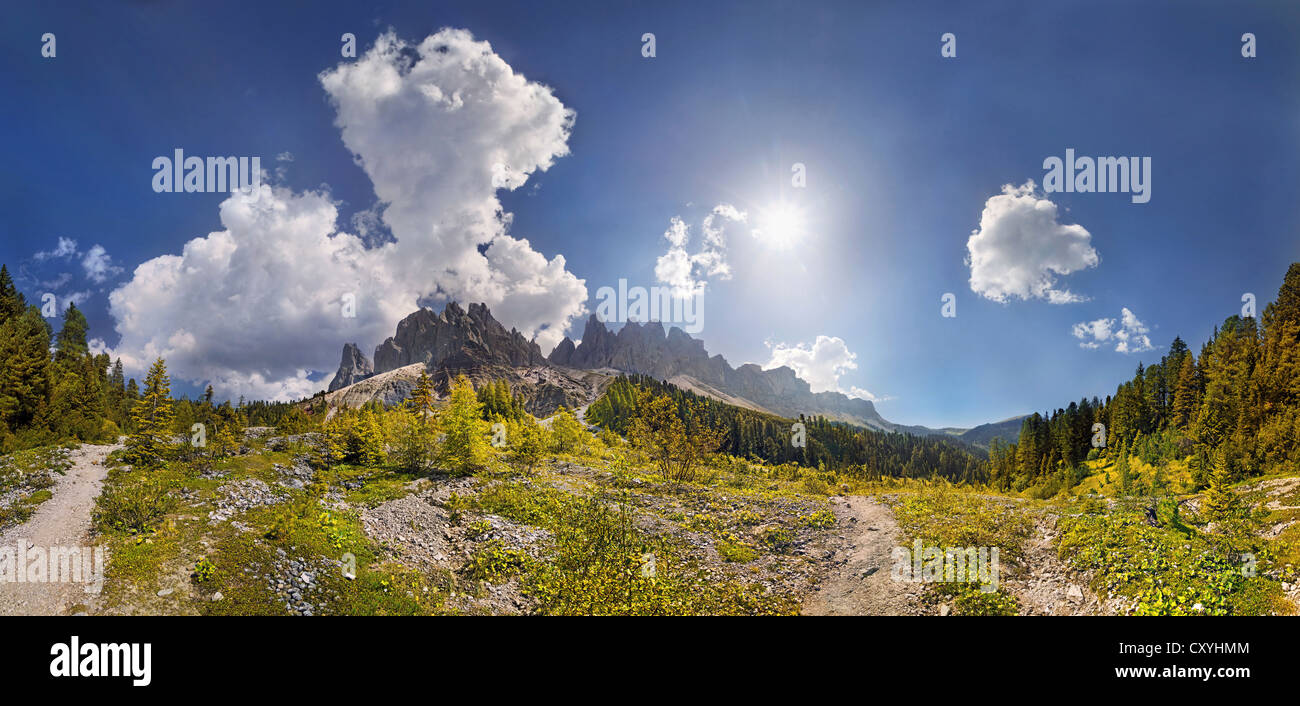 360° panoramic view at the Adolf Munkel trail in the Geisler Group ...