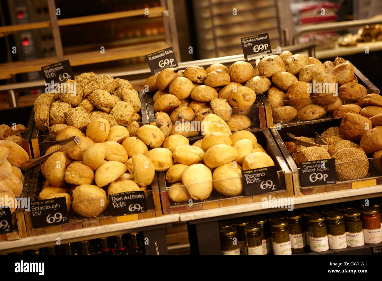 Organic bread stall bakery london Stock Photo - Alamy