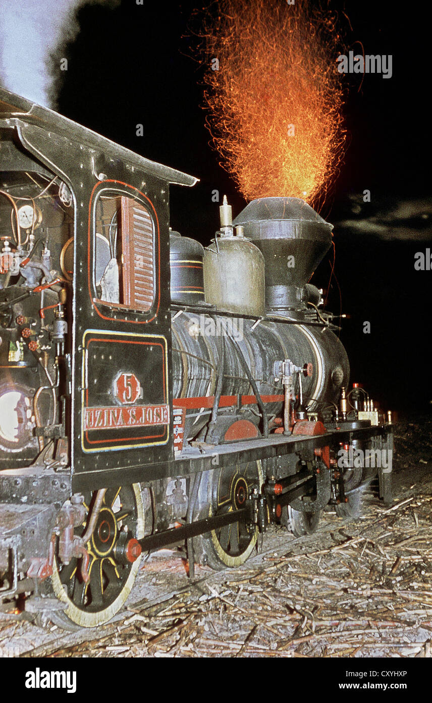 Passenger locomotive for Brazil's Mogiana Railway worked for the Usina ...