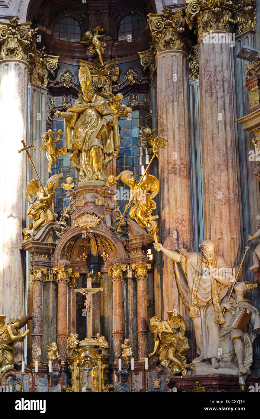 Altar of St. Nicholas Orthodox church, Mala Strana, Prague, Czech ...