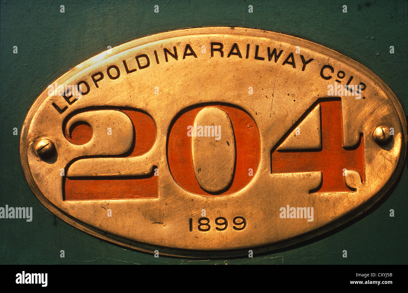 Locomotive plate hi-res stock photography and images - Alamy