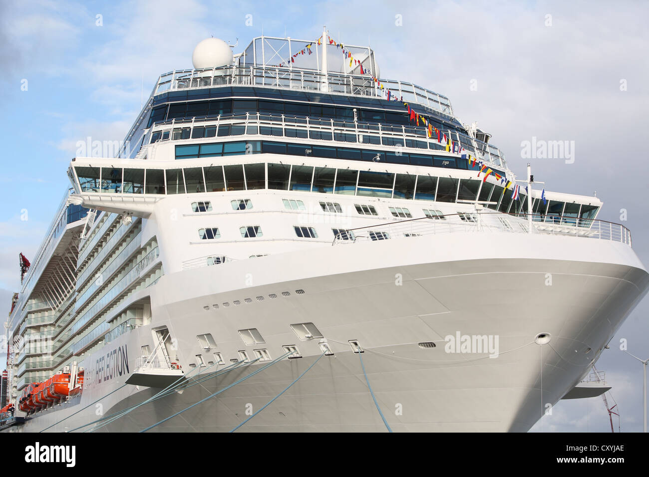 Celebrity Reflection cruise ship, launched in October 2012. Length 1 ...