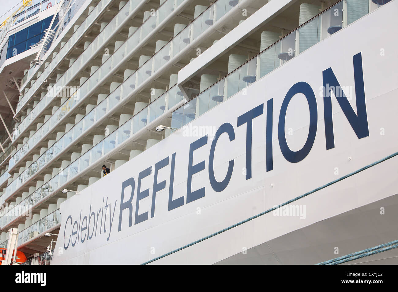 Celebrity Reflection cruise ship, launched in October 2012. Length 1 ...