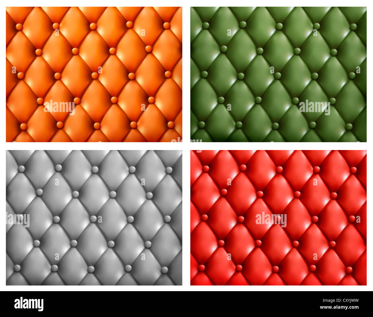 Set of colorful leather backgrounds. Vector illustration Stock Photo ...