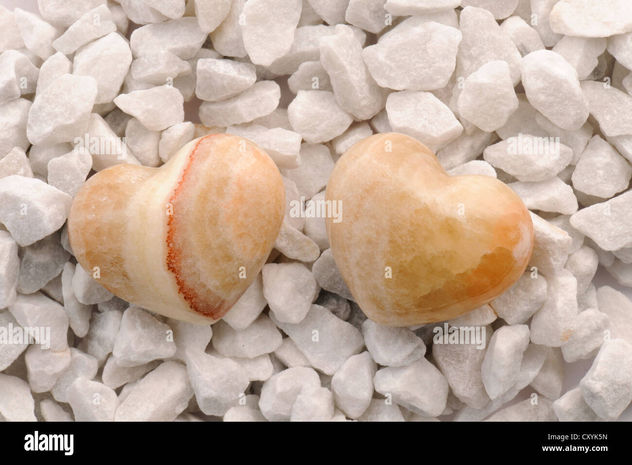 Hearts of stone, marble Stock Photo - Alamy