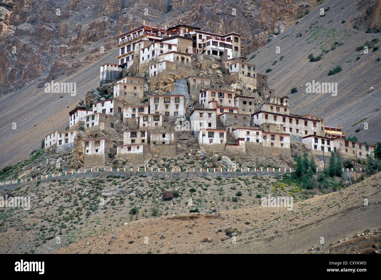 Buddhist Ki or Key Monastery or Gompa, Spiti Valley, Lahaul and Spiti ...