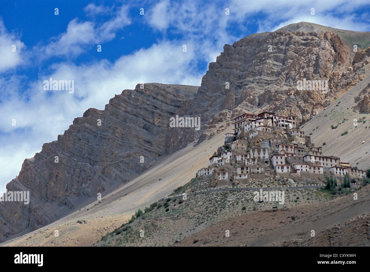 Buddhist Ki or Key Monastery or Gompa, Spiti Valley, Lahaul and Spiti ...