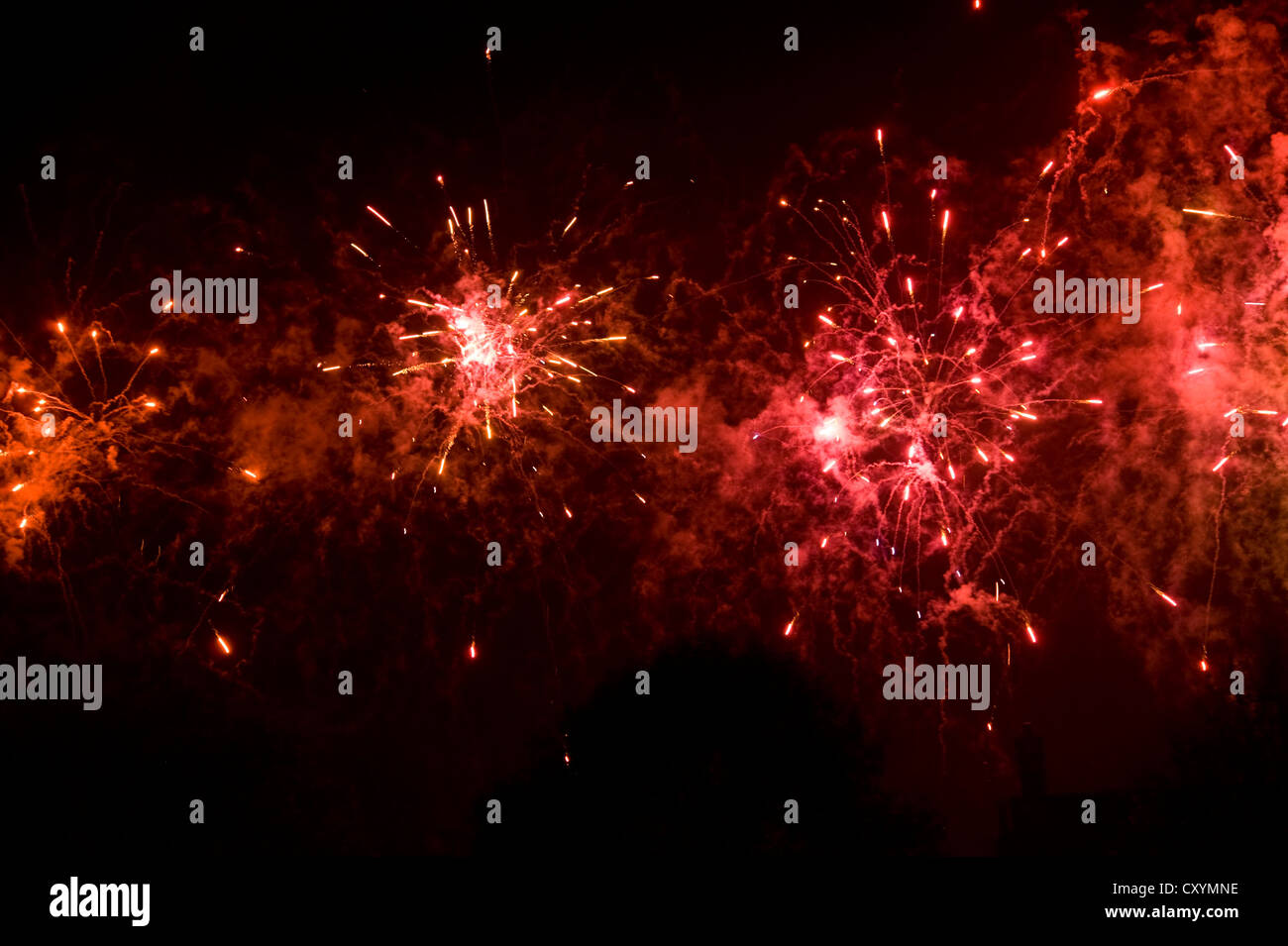 Firework display for Guy Faulks night, 5th November, Brockham. Surrey ...