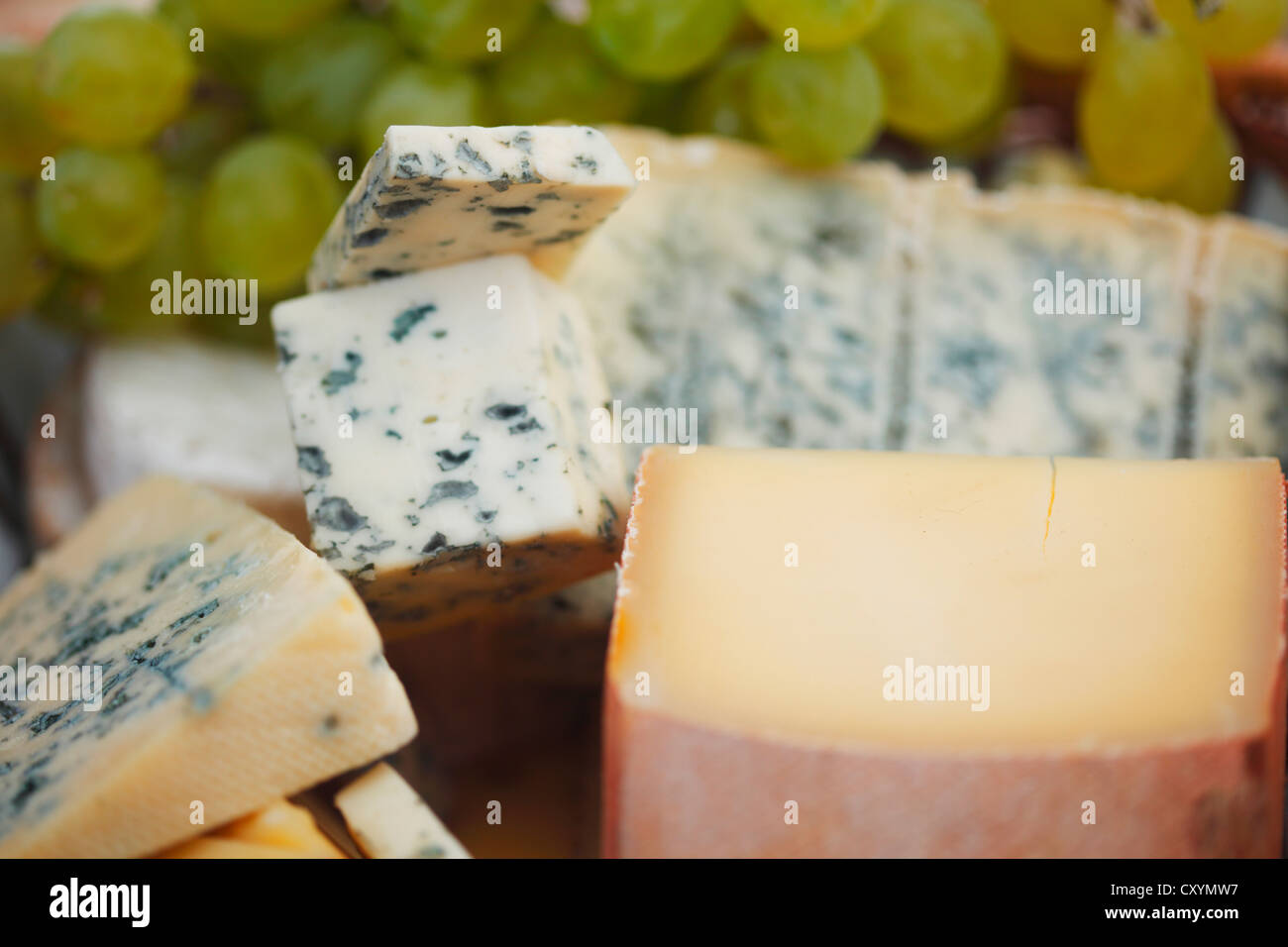 Various types of cheese composition Stock Photo - Alamy