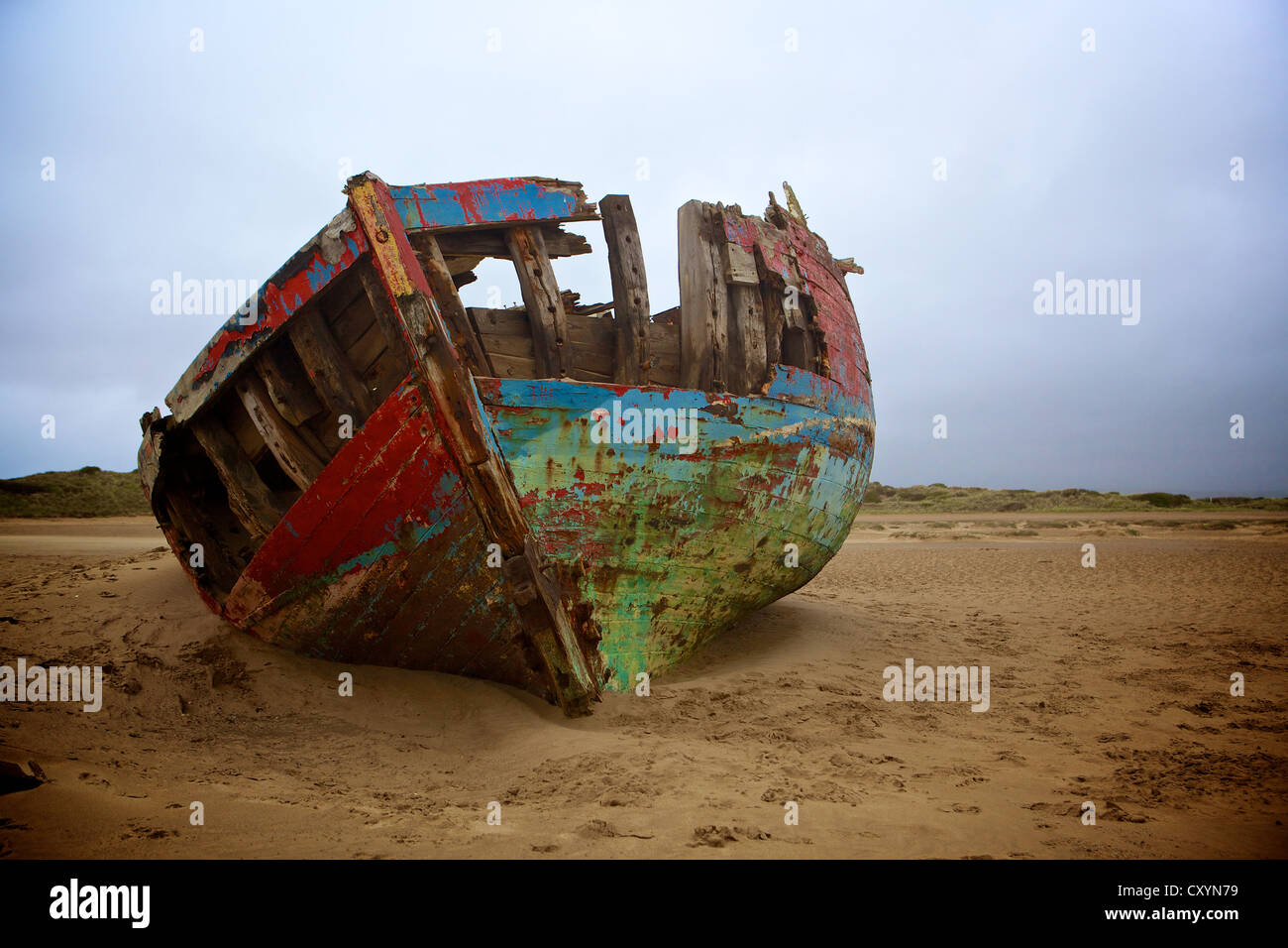Shipwreck, Devon, England Stock Photo - Alamy