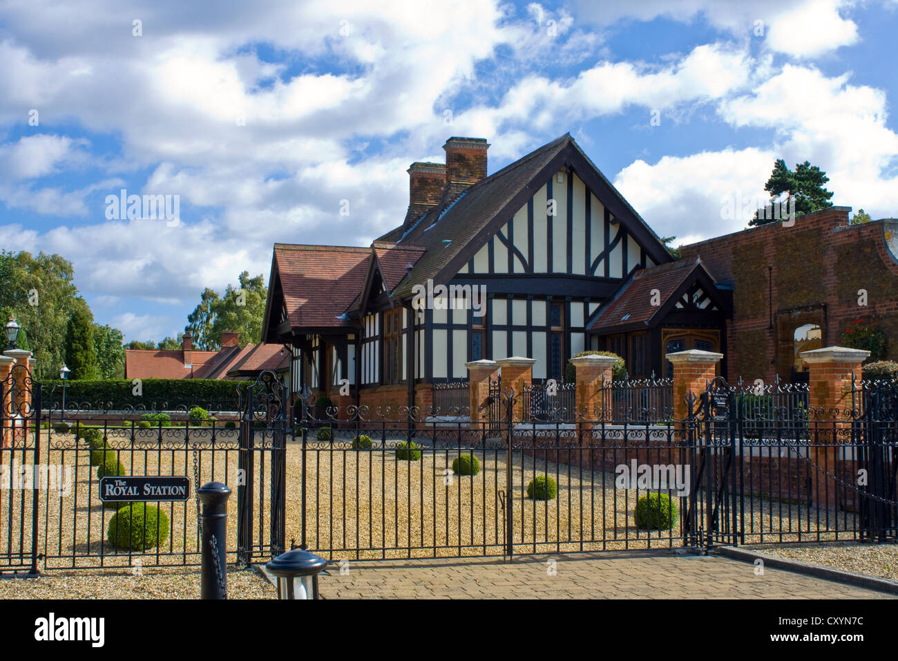 Wolferton Railway Station in Norfolk Stock Photo - Alamy