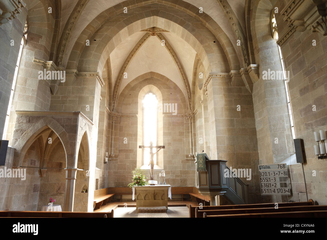 Early Gothic monastery church, former Cistercian monastery of Gnadental ...