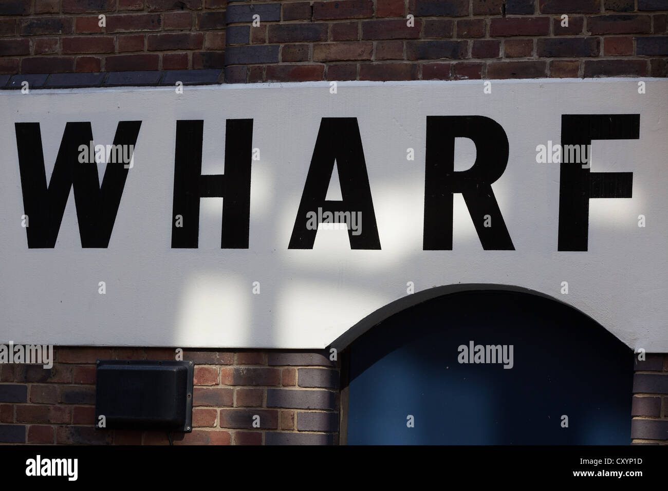 Wharf sign, Bermondsey, London Stock Photo - Alamy