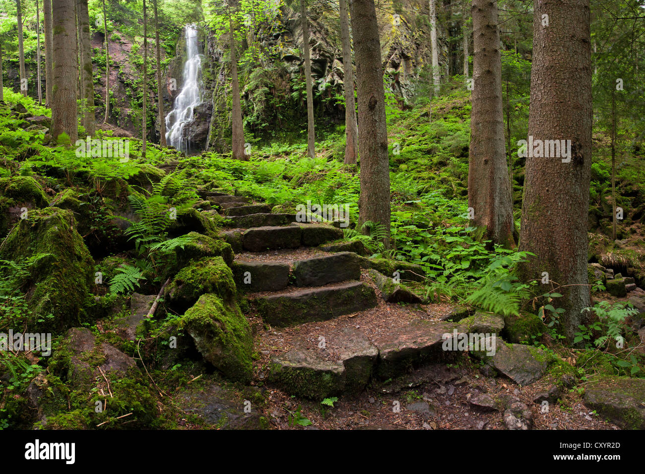 Burgbach waterfalls hi-res stock photography and images - Alamy