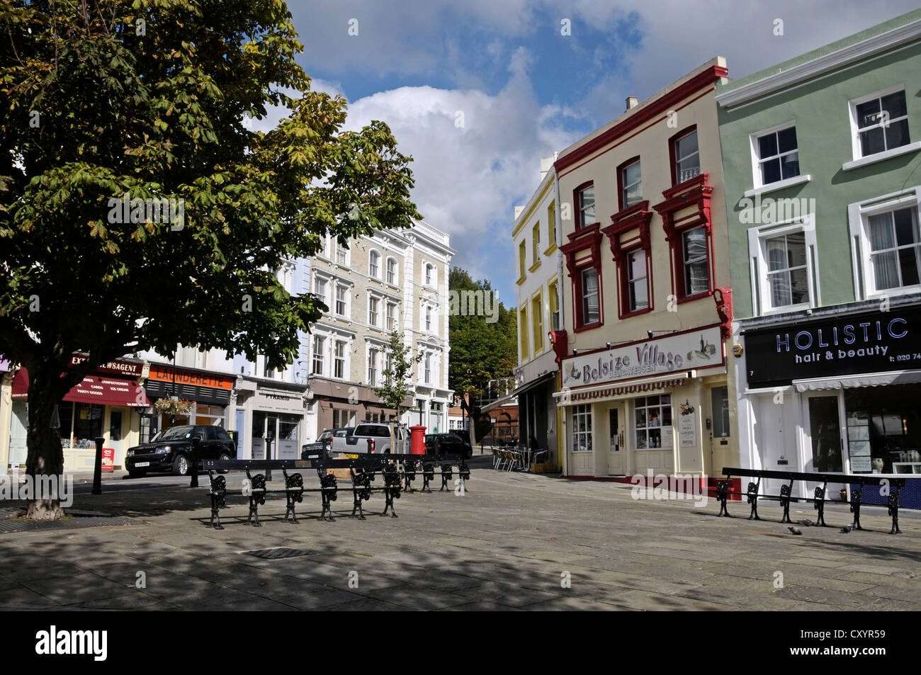 Belsize Village, Belsize Park, London Stock Photo - Alamy