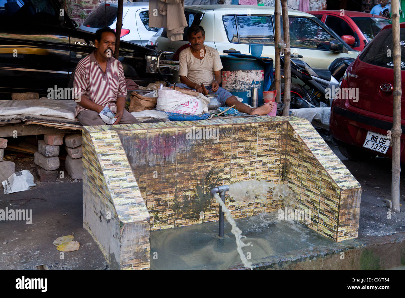Public washing place hi-res stock photography and images - Alamy
