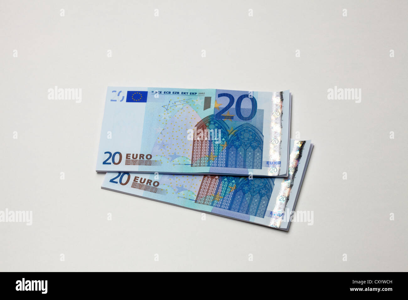 Stack of Twenty Euro Notes Stock Photo - Alamy