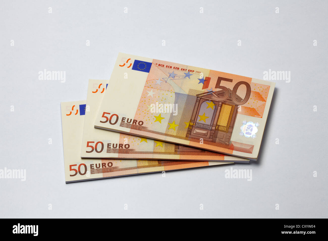 Stack of 50 Euro Notes Stock Photo - Alamy