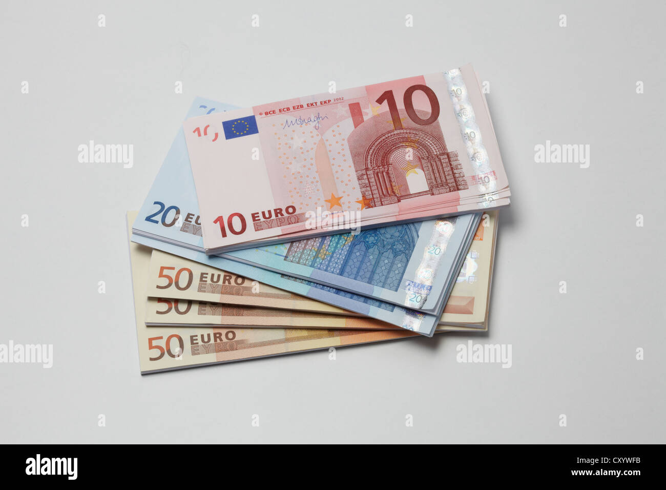 Stack of European Bank Notesa Stock Photo - Alamy