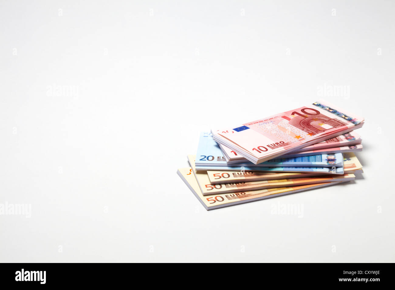 Stack of Euro Notes Stock Photo - Alamy