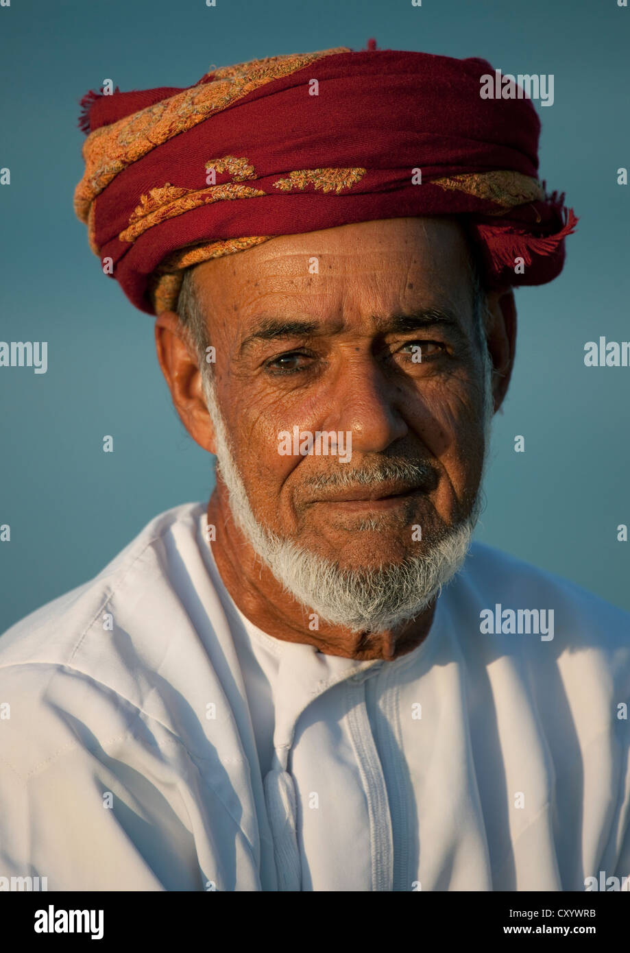 Portrait Of Man In Masirah Island, Oman Stock Photo - Alamy