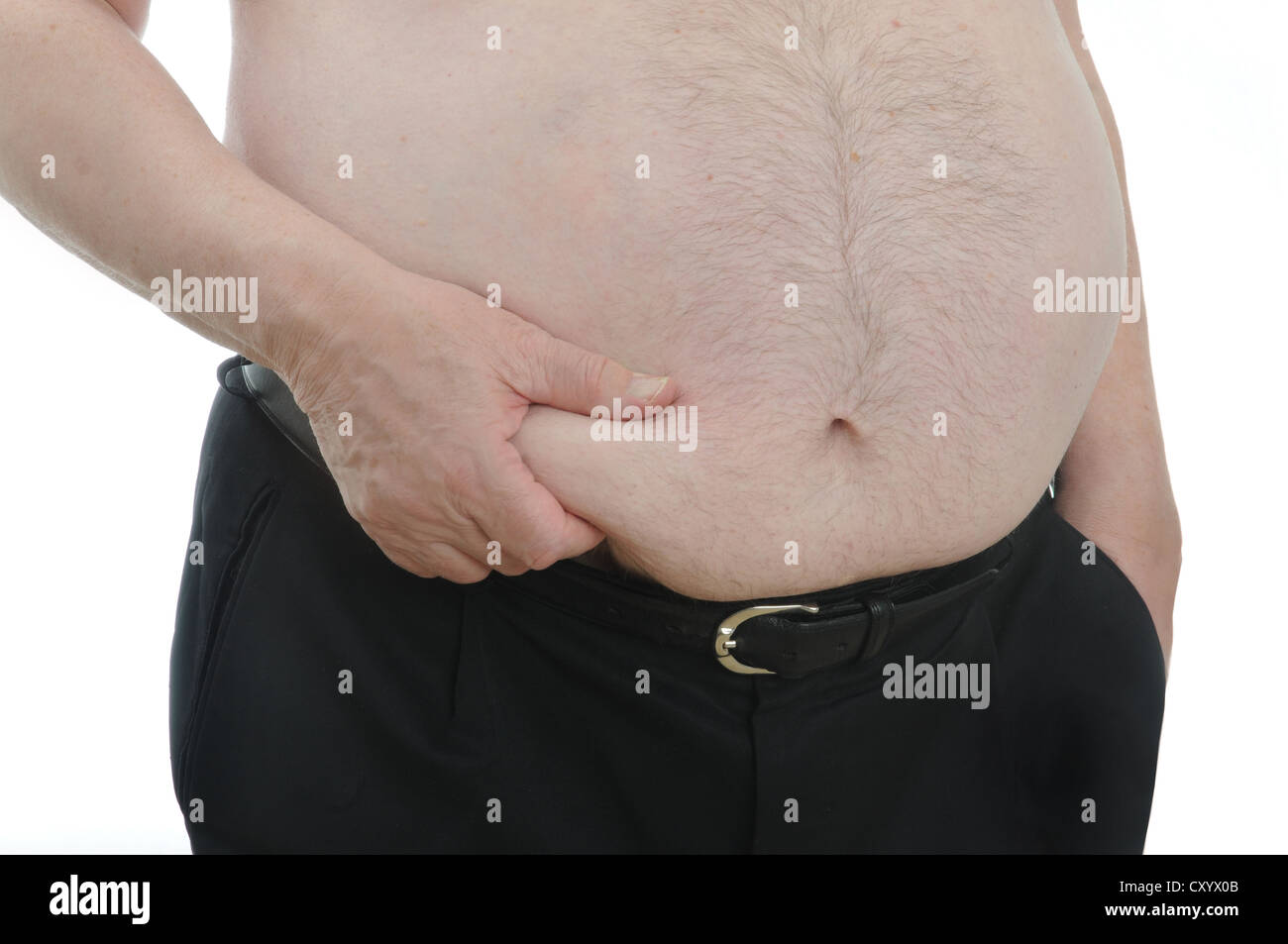 Belly man overweight hi-res stock photography and images - Alamy