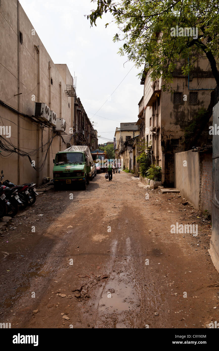 Side Street in Kolkata, India Stock Photo - Alamy