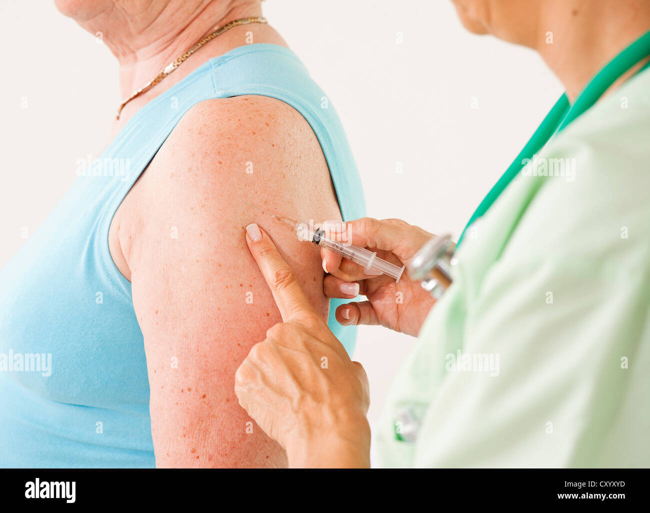 Old age injection hi-res stock photography and images - Alamy