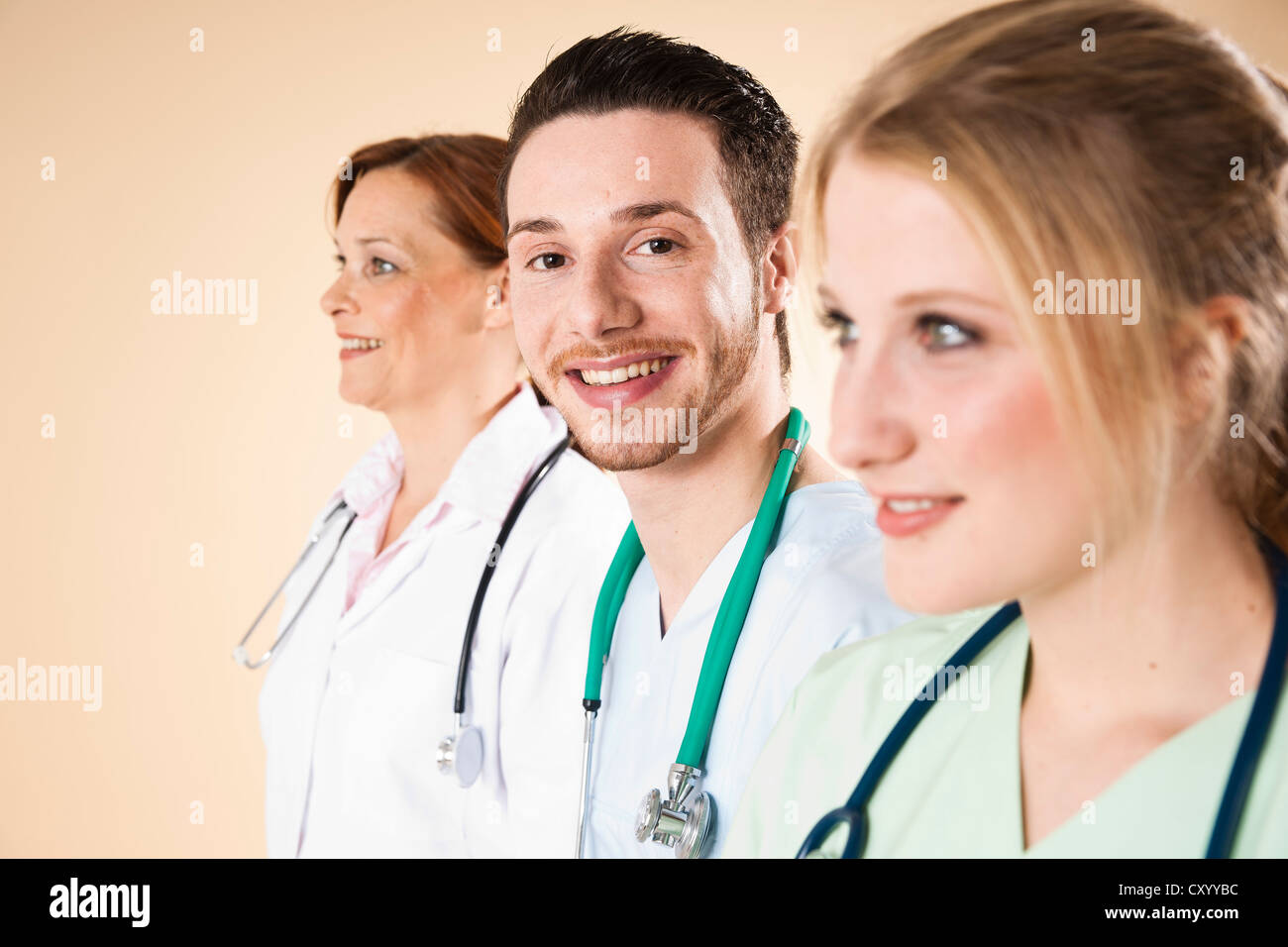 Medical staff with friendly smiles Stock Photo - Alamy