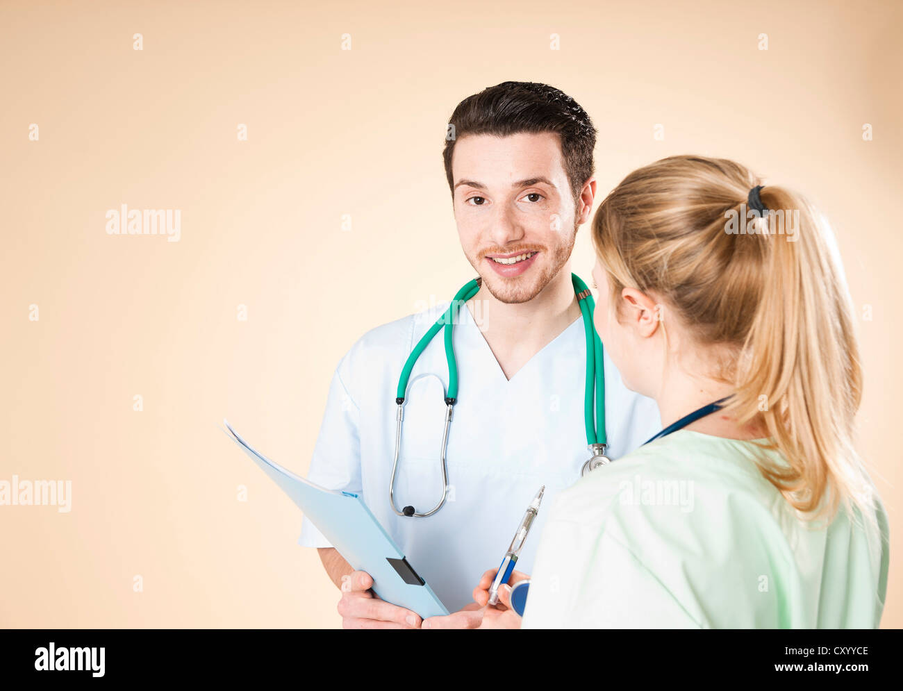 Medical staff with friendly smiles Stock Photo - Alamy