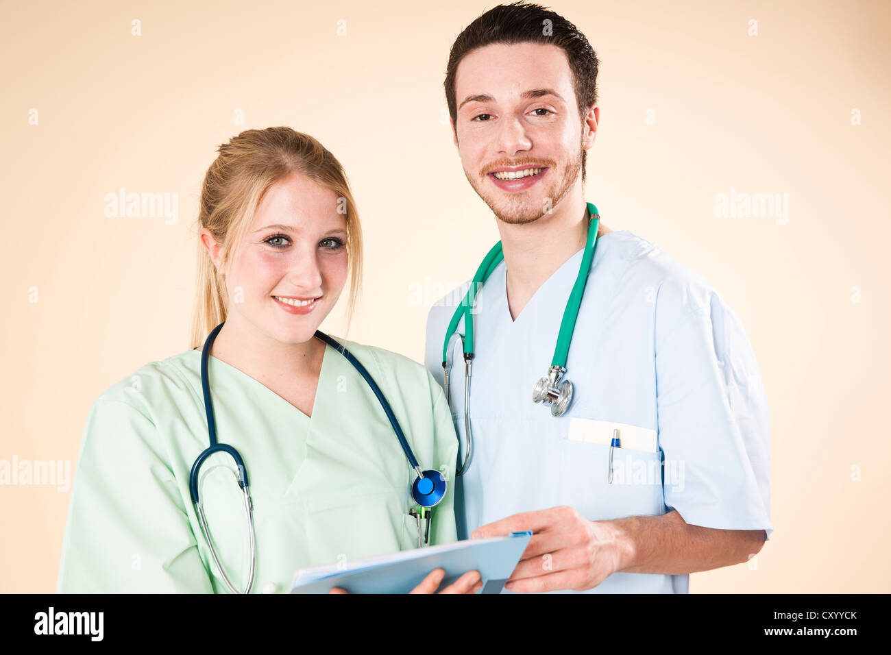 Medical staff with friendly smiles Stock Photo - Alamy
