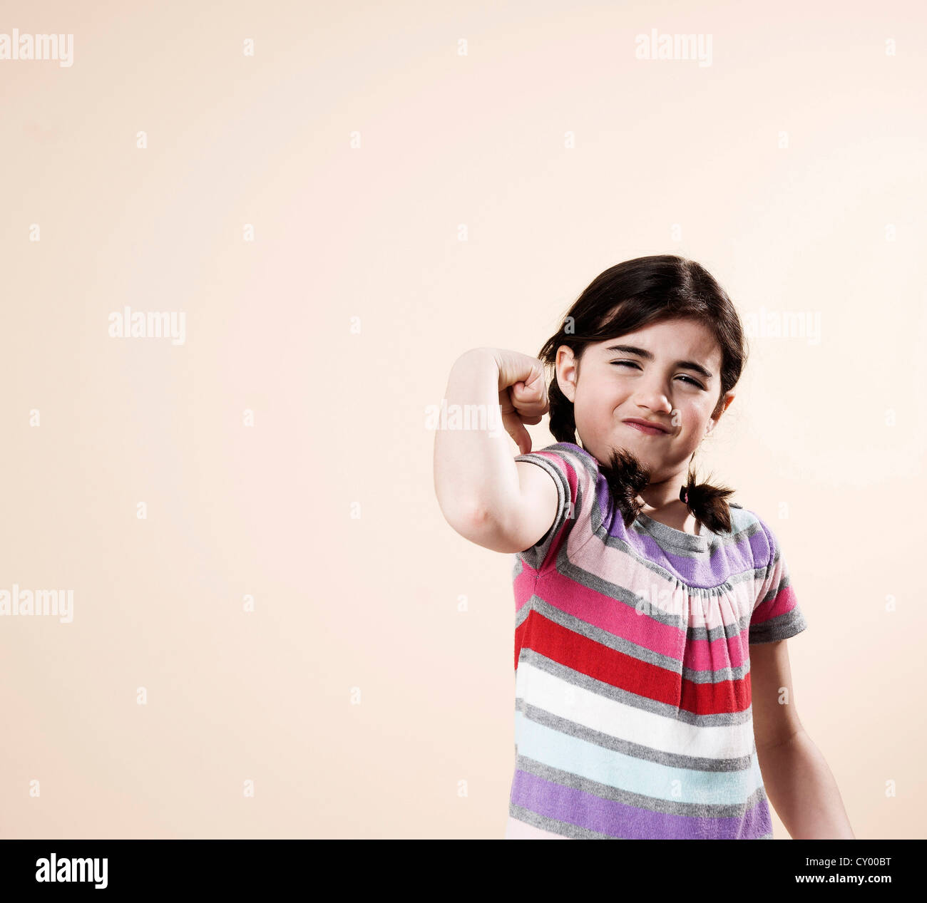 Kids flexing muscle hi-res stock photography and images - Alamy
