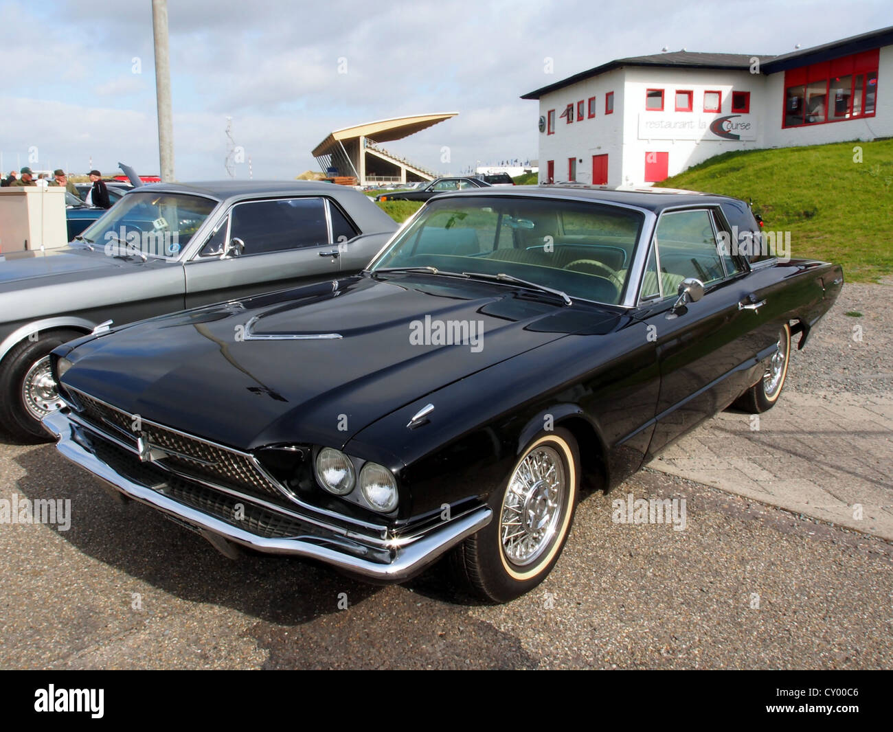 Black 1966 Ford thunderbird Stock Photo - Alamy