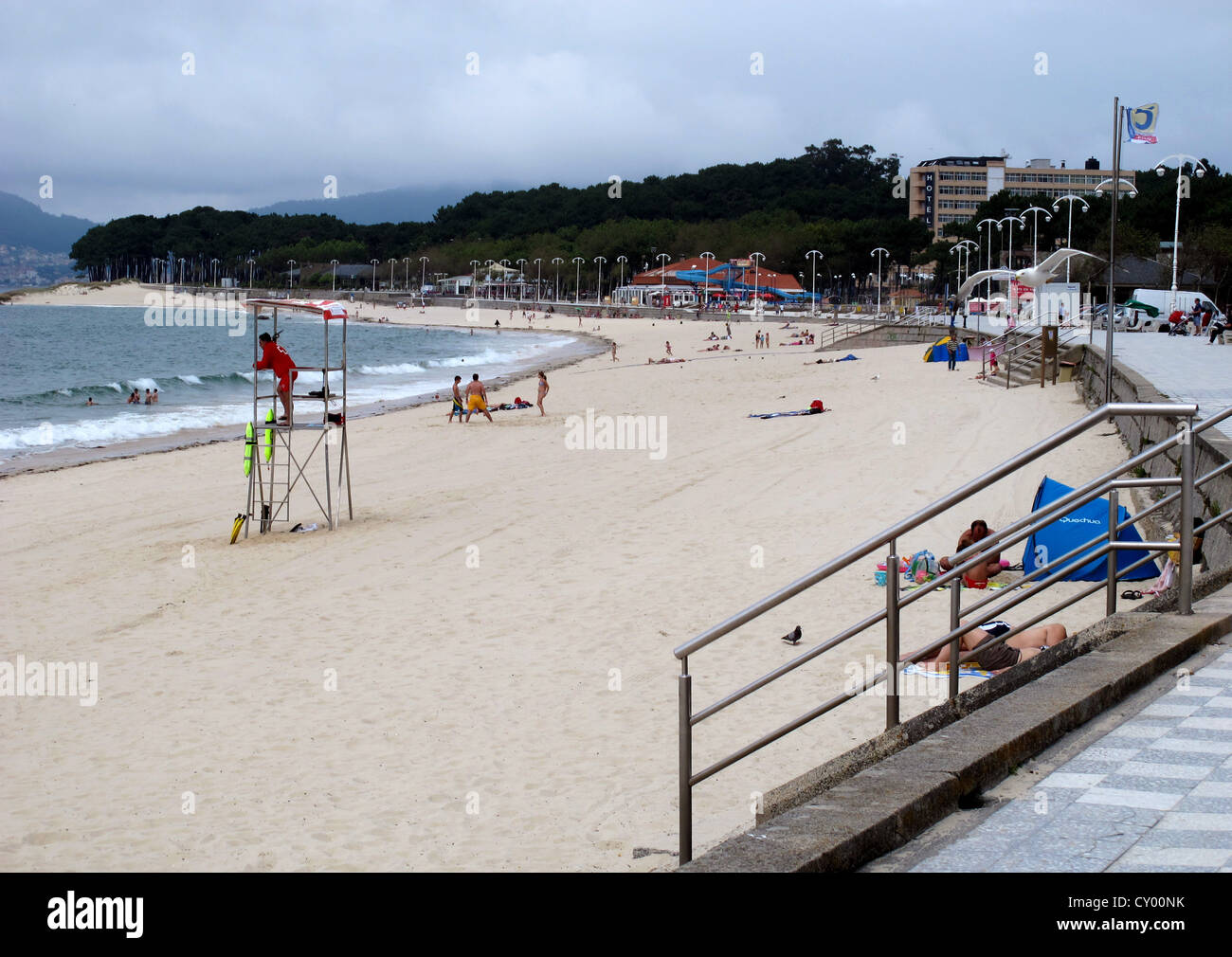 Samil beach,Vigo,Ponteverda province,Galicia,Spain Stock Photo - Alamy