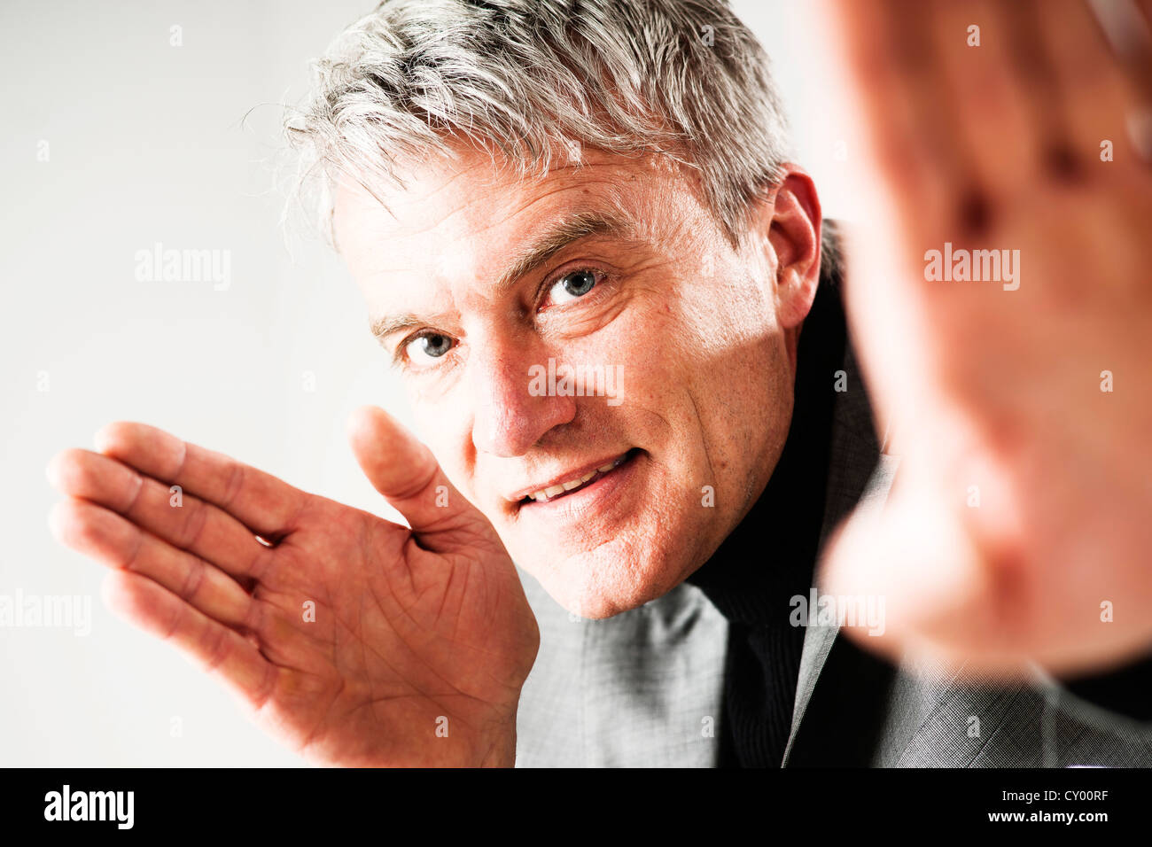 Business hand gestures hi-res stock photography and images - Alamy