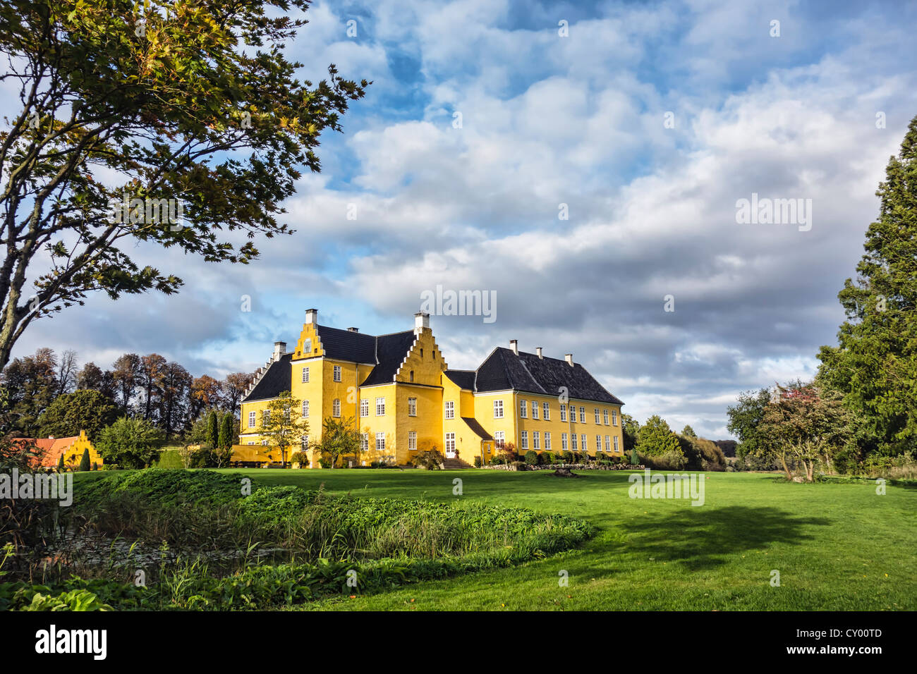 Lykkesholm castle on funen in Denmark Stock Photo - Alamy