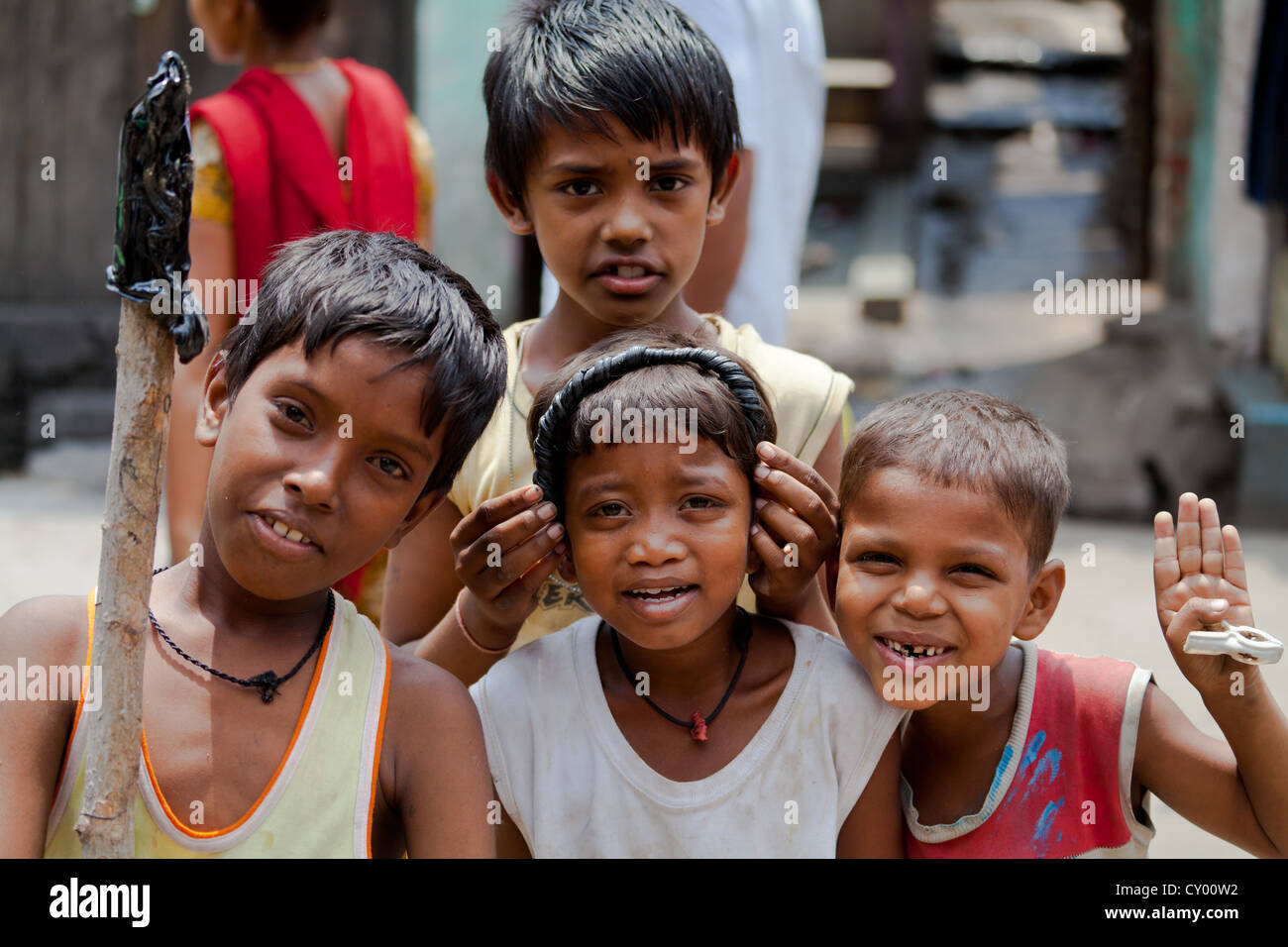 Calcutta street children hi-res stock photography and images - Alamy